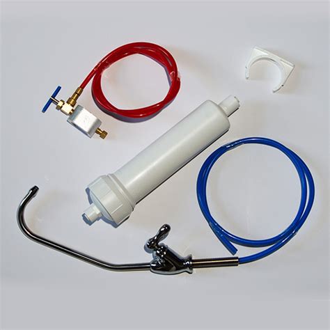 Inline Carbon Water Filter Kit With Chrome Tap And Scale Reduction Pureflo Water