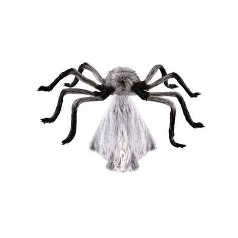 1 Ft 9 In Led Gray Jumping Spider Animatronic Spencers