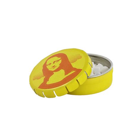 Box Of Strong Mint Candies Mona Pop Yellow · Louvre Shop