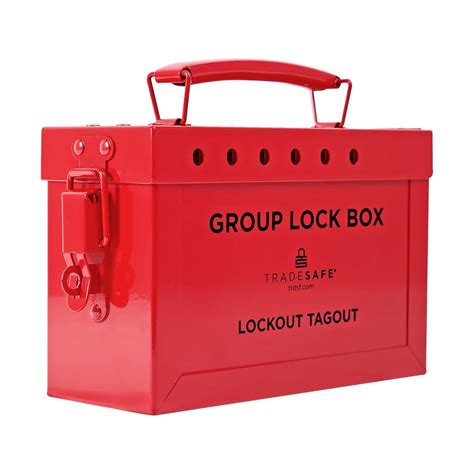 Tradesafe Lockout Tagout Group Lock Box 18 Gauge Steel Lock Box For
