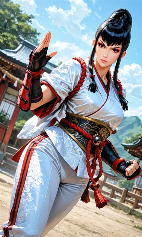 30 Kazumi Mishima Tekken Otdou Fan Art Style Ep1 Aidorer Digital Art