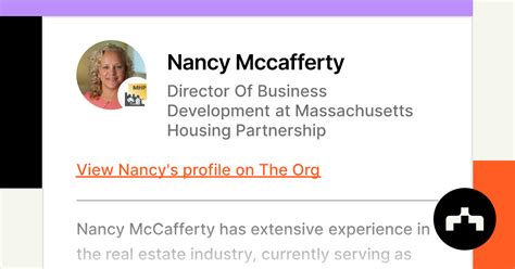 Nancy Mccafferty Director Of Business Development At Massachusetts