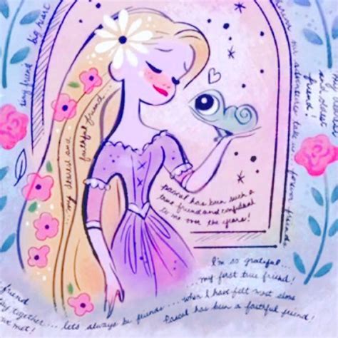 Rapunzel ♡ Disney Tangled Sketch Book Book Art