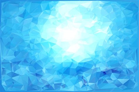 Premium Vector Vector Triangular Winter Blue Ice Frost Background