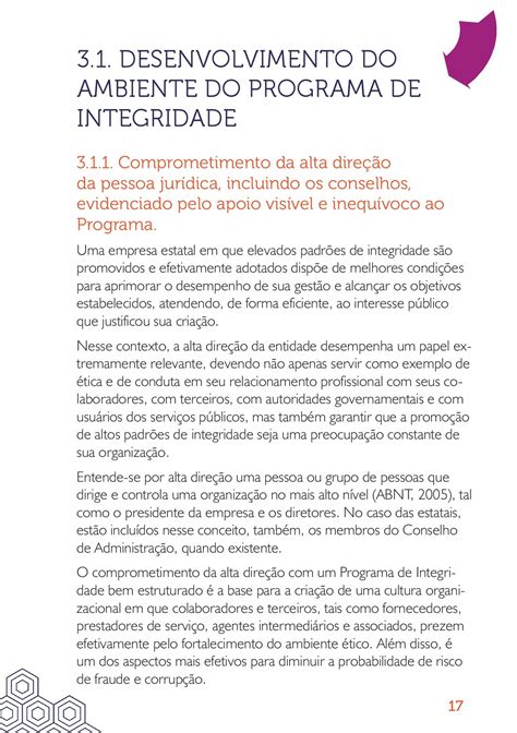 Programa De Integridade Empresas Estatais Confederal Página 17 Pdf Online Pubhtml5