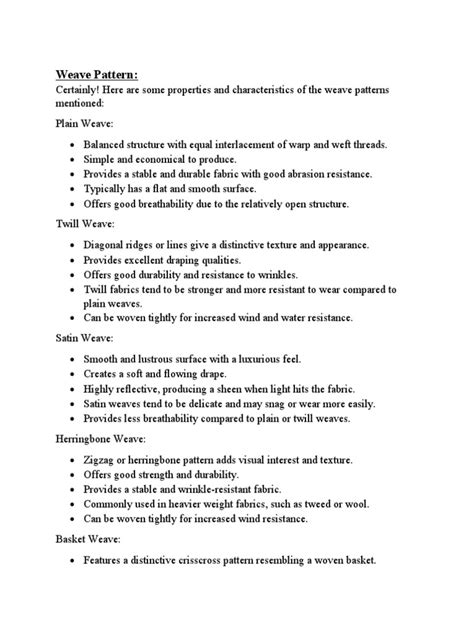 Weave Pattern Pdf Lifestyle