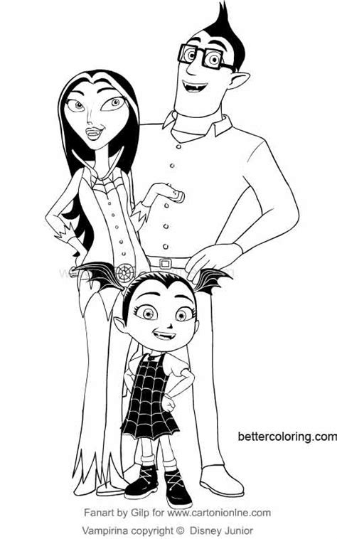 Vampirina Poppy Coloring Pages