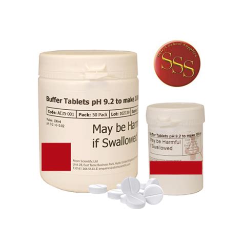 Buffer Tablets Ph 92 To Make 100ml Pk50
