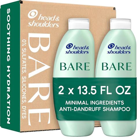 Head And Shoulders Bare Dandruff Shampoo Twin Pack Sulfate