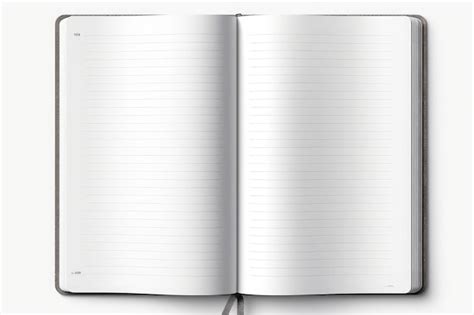 Premium Ai Image Blank Open Notebook Isolated Premium Ai Image Blank Open Notebook Isolated