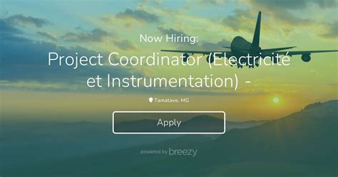 Project Coordinator Electricité Et Instrumentation At Easy Skill