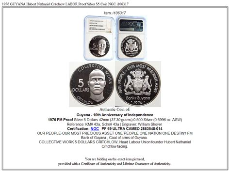 Hubert Nathaniel Critchlow Guyana Hubert Nathaniel Critchlow Monument