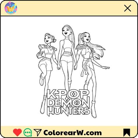 55 Kpop Demon Hunters Para Colorear Gratis Y Divertido