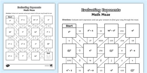 6th Grade Expressions And Exponents Worksheets Worksheets Library