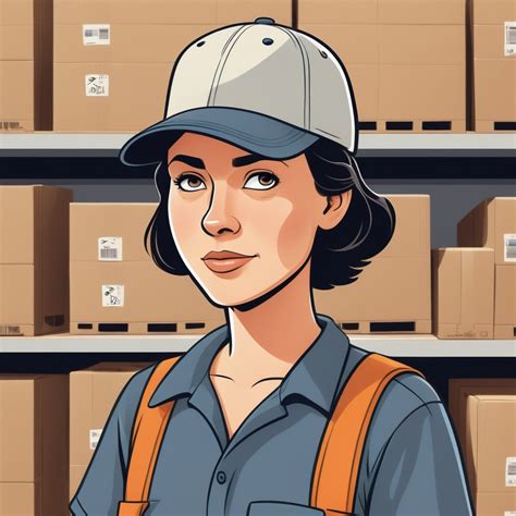 Female Warehouse Worker Cartoon Stable Diffusion Online