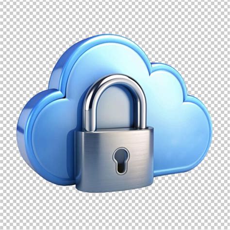 Secure Cloud Computing 3d Concept With Safe Over White Premium Ai Generated Psd