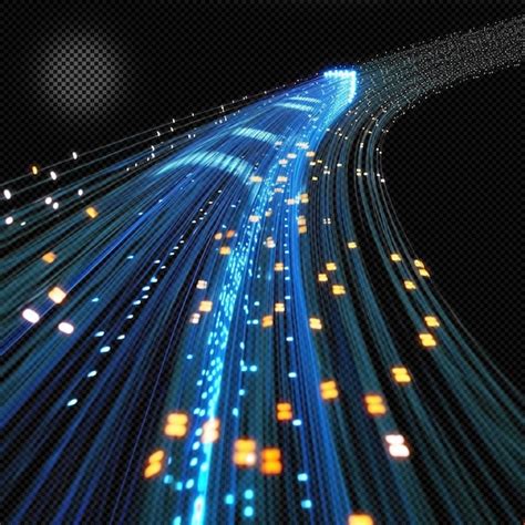 Premium Psd Optical Fiber High Speed Data Transfer Light Effect