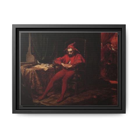 Stanczyk Matejko Jester Portrait Art Print Colorful Framed