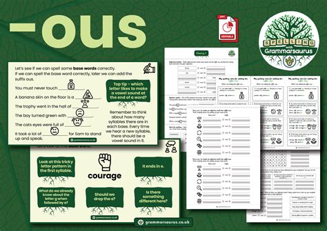 Y3 Objective 4 Ous Grammarsaurus