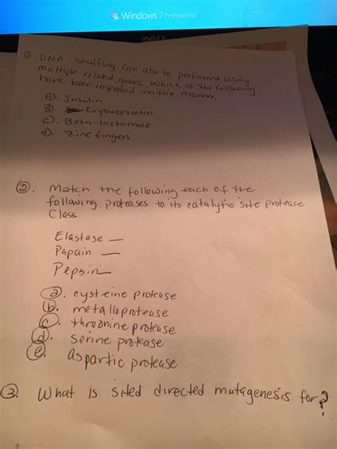 Solved Dna Shuffling Can Also Be Performed Using Multiple