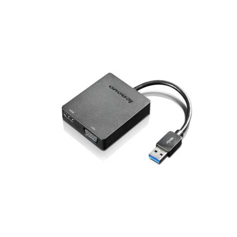Lenovo Universal USB 3 0 To VGA HDMI Adapter Wootware