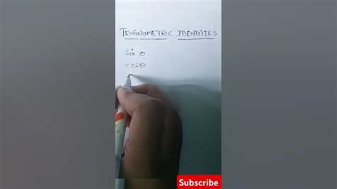 Trigonometric Identities Mathematics Easymaths Learnwithme Youtube