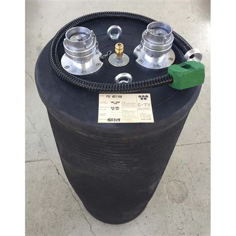Ctv Flexible Test Pipe Stopper Pu F 60120 Dn600 1200 Mm With Bypass