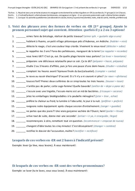Verbe Creer Au Présent De Lindicatif Les Verbes A L Indicatif