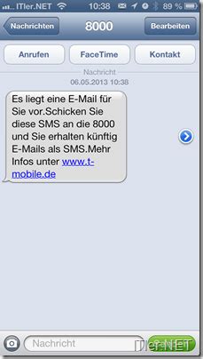 Mail als SMS versenden