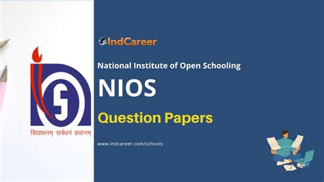 Nios Previous Year Question Papers Indcareer Schools