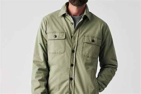 Faherty Stretch Blanket Lined Cpo Shirt Jacket Uncrate