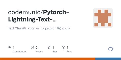 Github Codemunicpytorch Lightning Text Classification Text