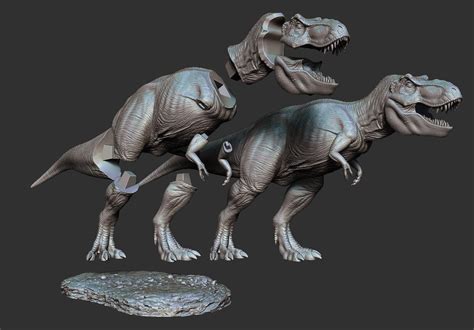 Jurassic Park Jurassic World Tyrannosaurus Rex 3d Print Model 3d