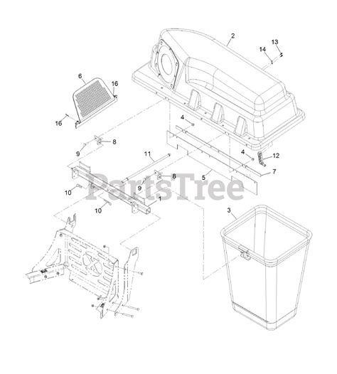Exmark 116 3001 Exmark Ultra Vac Bagger For Pioneer Mower Sn