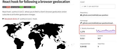 Trekhleb UsePosition React Hook For Fetching And Following A Browser Geolocation
