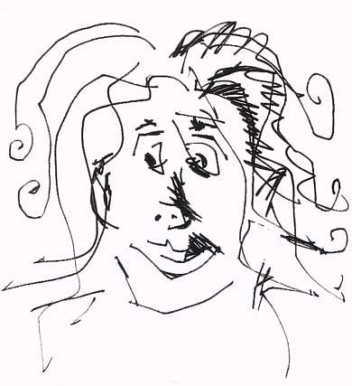 Portrait Drawing In Line Ink On Paper Expressive Portraits… Flickr