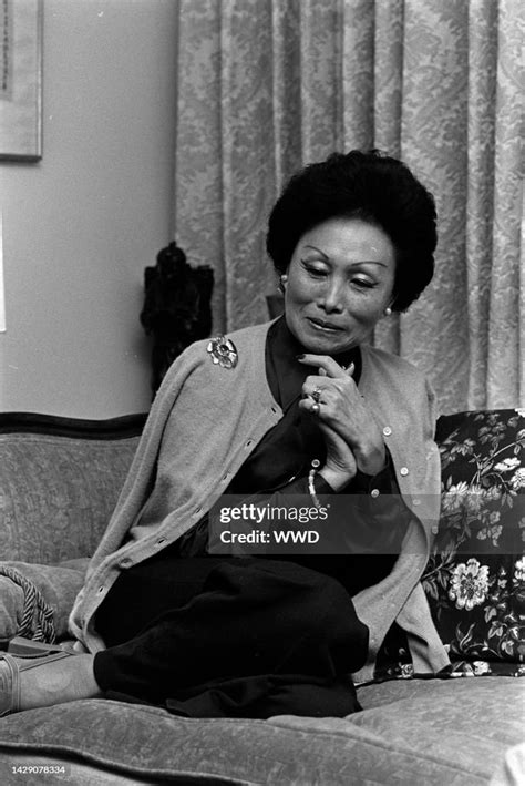 Journalist Anna Chennault Poses For Portraits In Her Penthouse At The