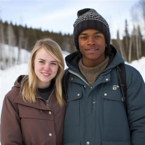 Premium Ai Image Loving Teenage Interracial Couple Is Enjoying A