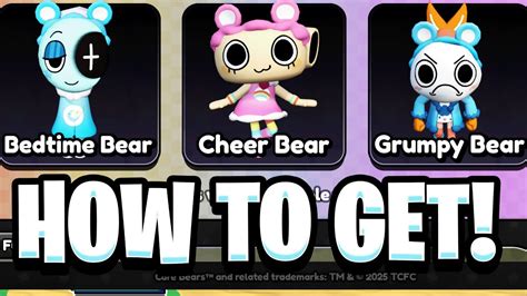 How To Get All Care Bear Skins In Dandys World Fast And Easy Youtube