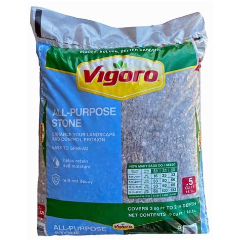 Home Depot Landscaping Rocks Red Vigoro 05 Cu Ft Bagged Pea Gravel