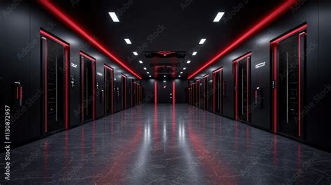 Ultramodern Ai Data Center Innovation Tech Hub Infrastructure High Tech