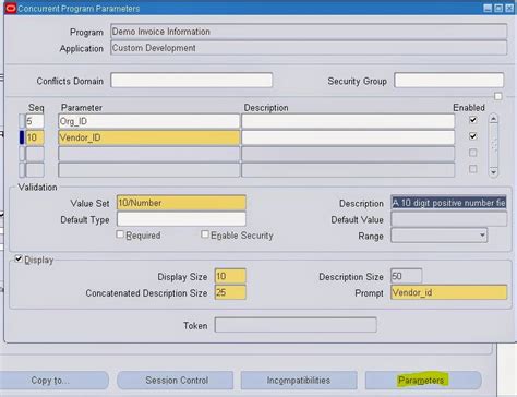 Learning Soa Register Your Plsql Procedure As Concurrent Program In