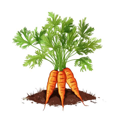 Carrot Plant Gardening Png Illustration Carrot Plant Nature Png