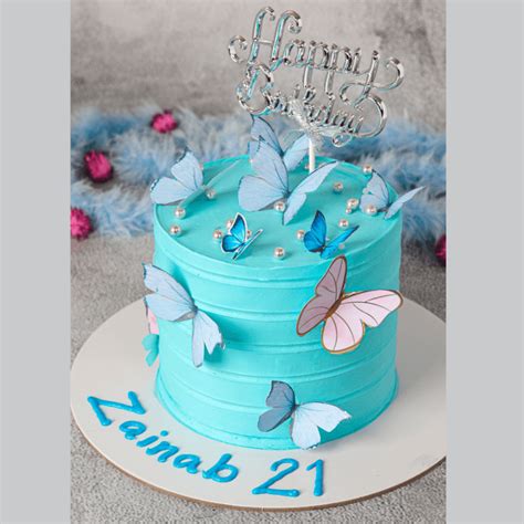 Super Blue Butterfly Cake Exquisite Design And Flavors