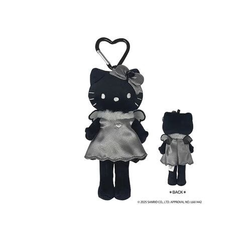 Plush Keychain Hello Kitty Angel Black Ver Sanrio Meccha Japan