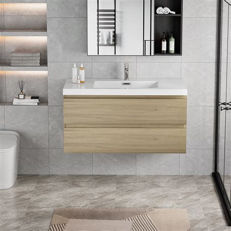 Floating Bathroom Sink And Cabinet