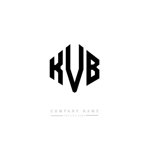 Kvb Letter Logo Design With Polygon Shape Kvb Polygon And Cube Shape