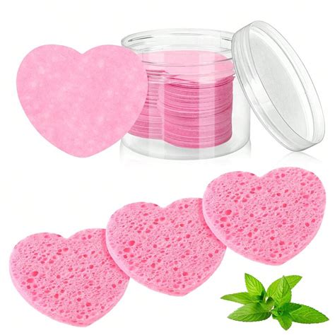 50 Compressed Face Sponge Natural Face Exfoliator Disposable Face
