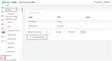 how to configure ipv6 access control on omada gateway tp link
