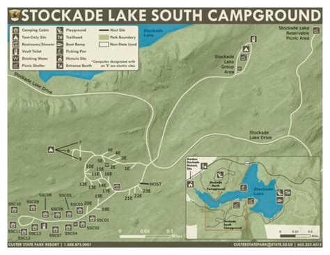 Custer State Park Stockade South Campground Map By South Dakota Game